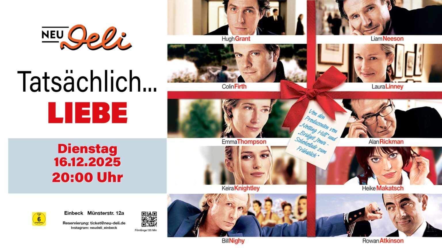 Tatsächlich… Liebe (2003) | NeuDeli Einbeck